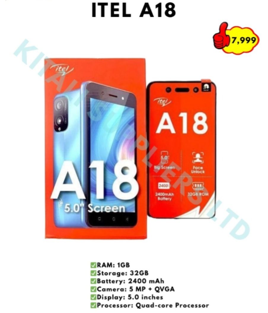 Best price for itel A18 Smartphone – 5" Display, Android 10 (Go Edition ...