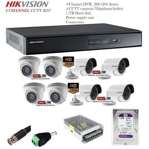 Best price for Hikvision 8-camera Pack CCTV KIT, 1TB Harddisk Color ...