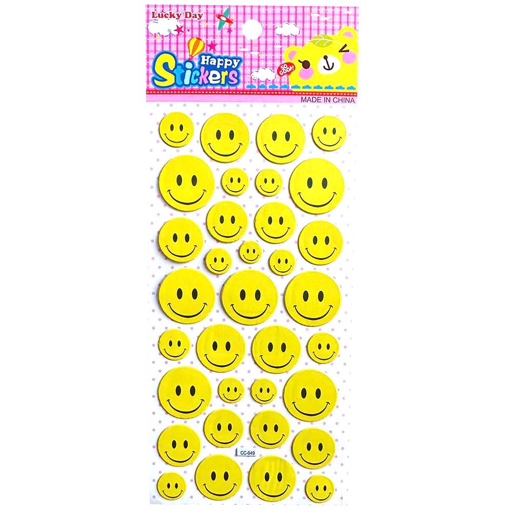 Best price for 32pcs Emoji 3D Smile Face Stickers, 1/0.75/0.5 inch ...