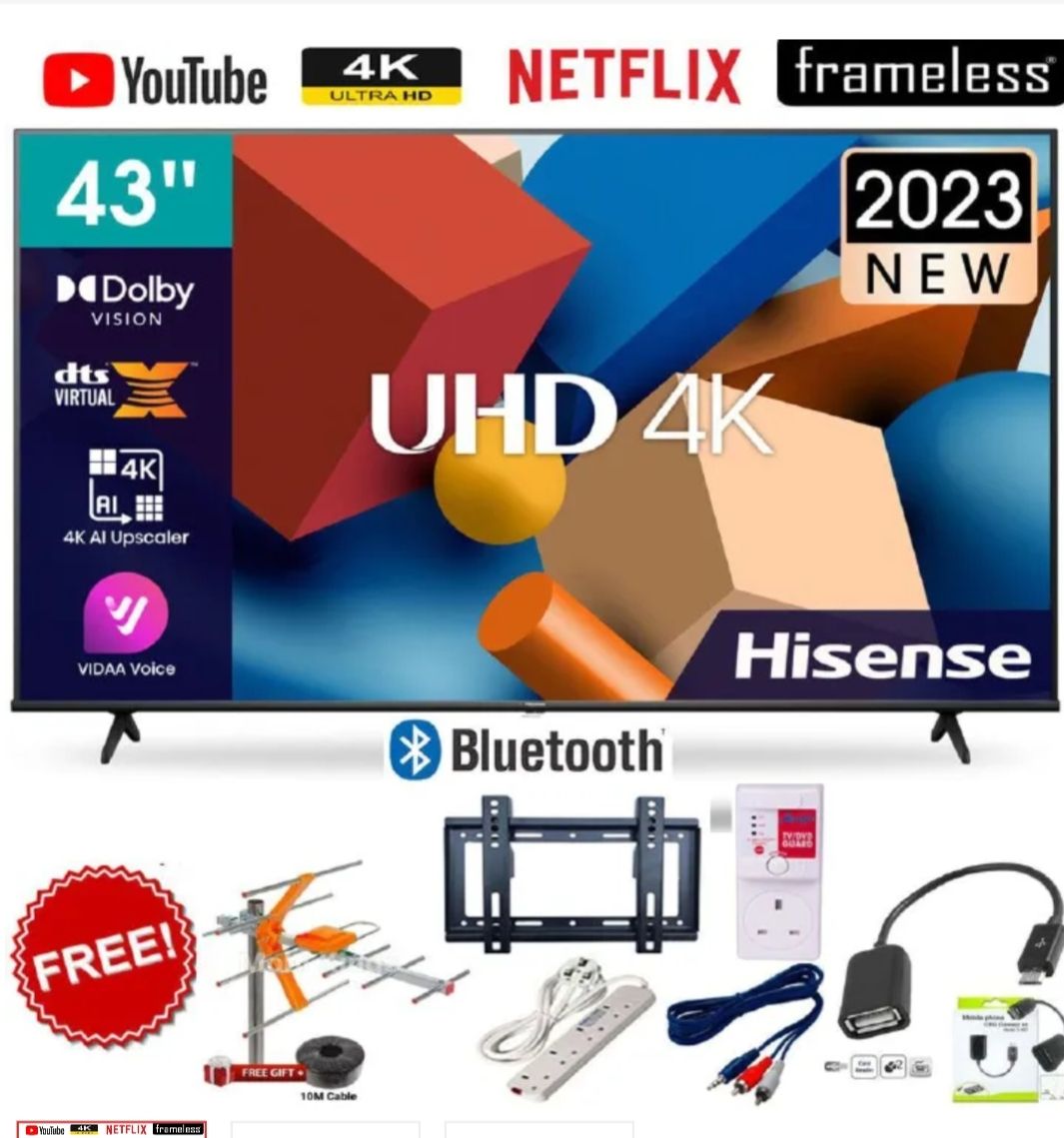 Best price for Hisense 43'' Inch SMART TV ULTRA HD 4K LED TV, 43A6 ...