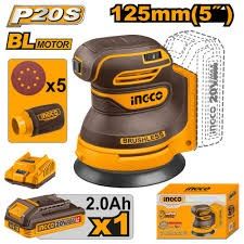 Best price for ingco cordless random orbit sander Color-Yellow 1001410822