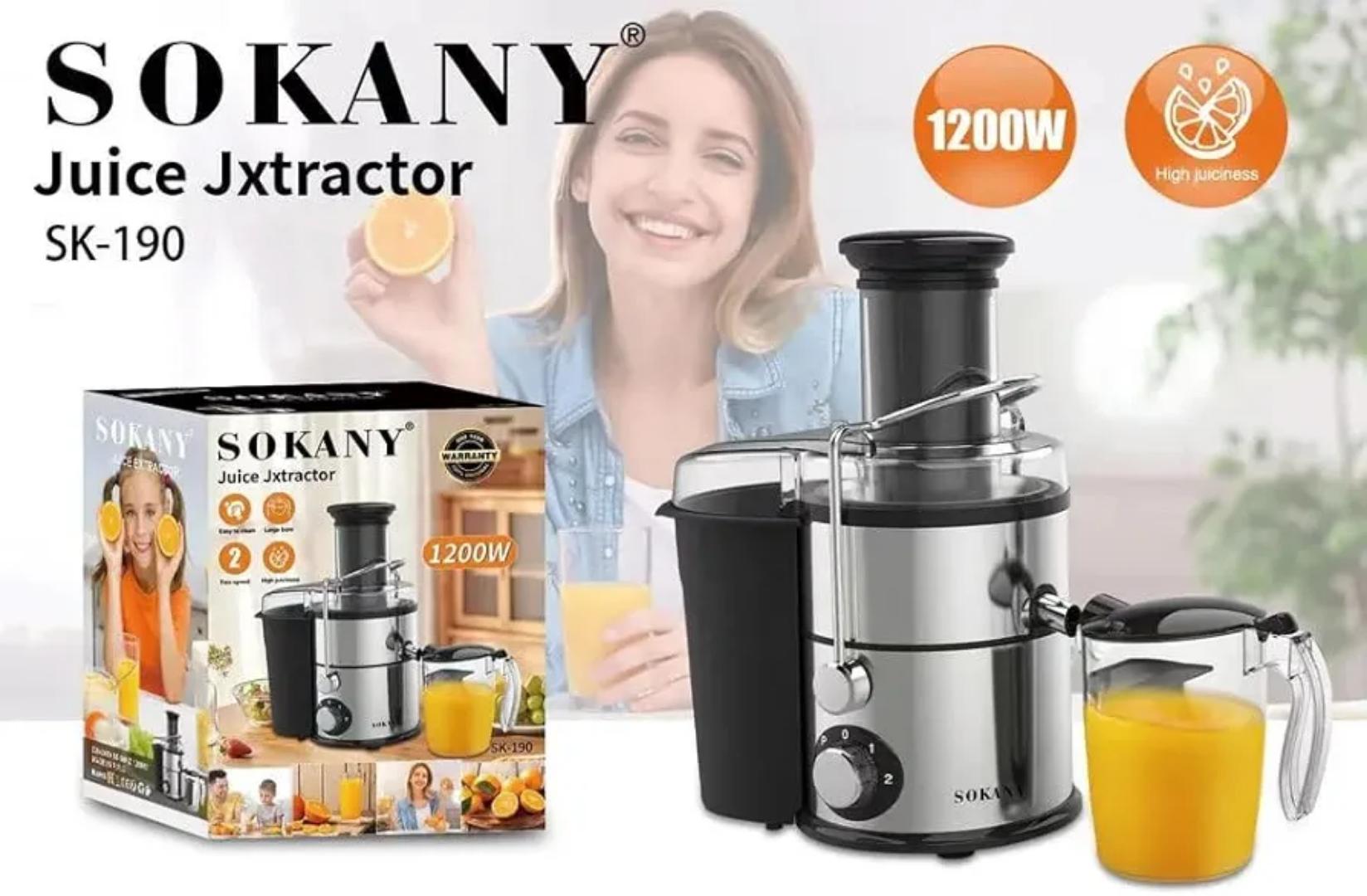 Best price for SK-190 Sokany Electric Juicer Machine,1000W Centrifugal Juicer Extractor with ...