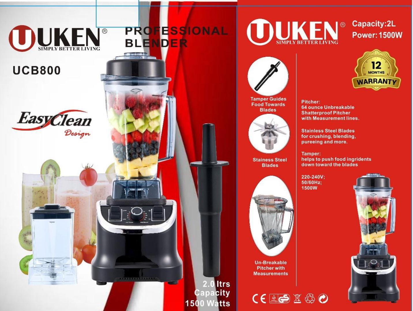 Best price for Uken UCB-800 Professional blender with 2L unbreakable ...