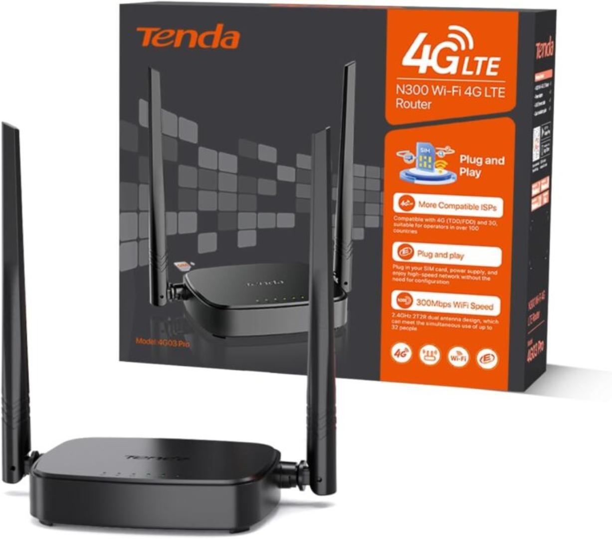 Best price for Tenda WiFi Router 4G SIM 4G03 Pro – Mobile WiFi Router 3G4G Wireless Band 2.4 GHz ...