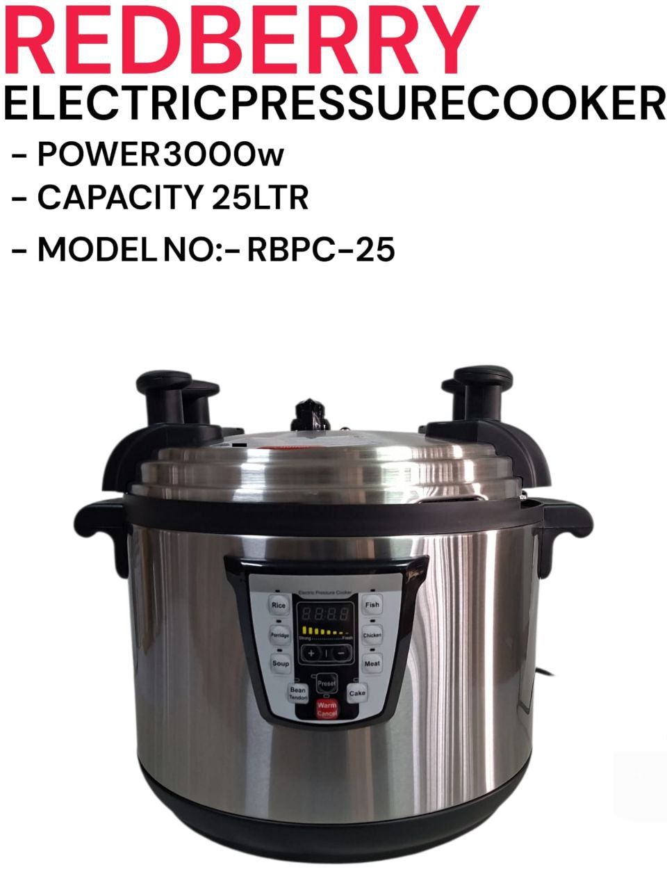 Best price for Redberry RBPC-25 25L commercial Electric Pressure Cooker ...