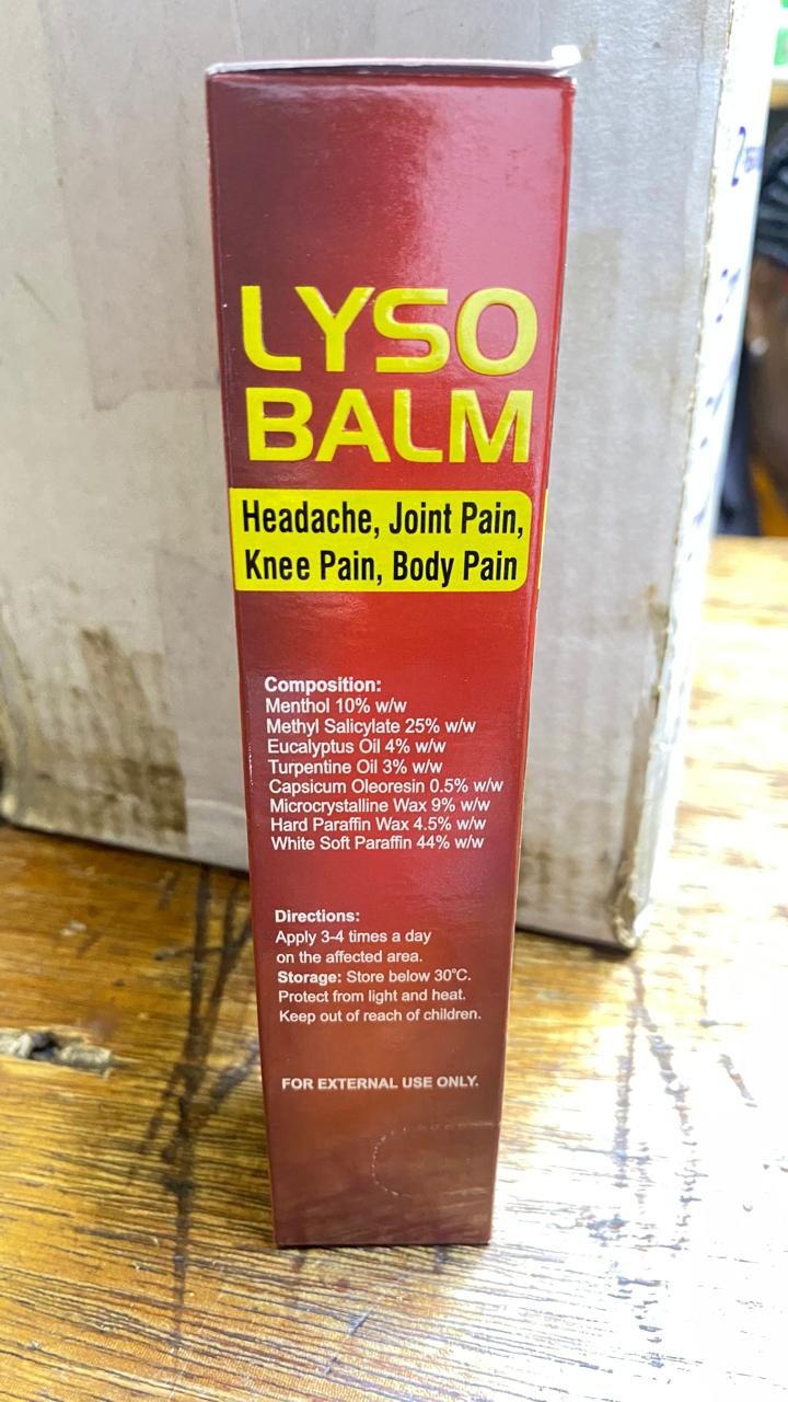 Best price for LYSO BALM REMEDY CREAM for Headache, Joint Pain, Knee ...