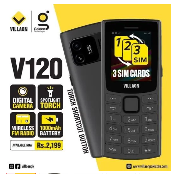 Best price for VILLAON V120 Triple (3) Sim Cards Phone 1.77" Display ...