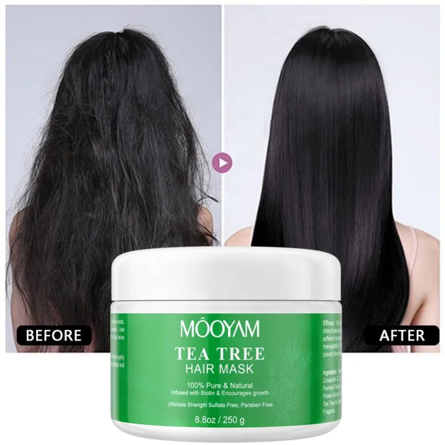 Best price for Mooyam Tea Tree Hair Mask 250g | Biotin for Growth ...
