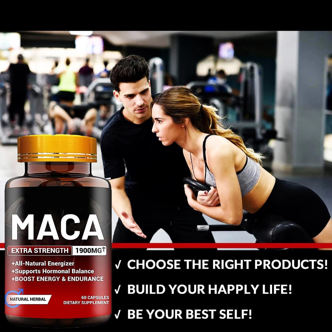 Best price for Maca Extra Strength 1900mg+ Capsules – Natural Energy ...