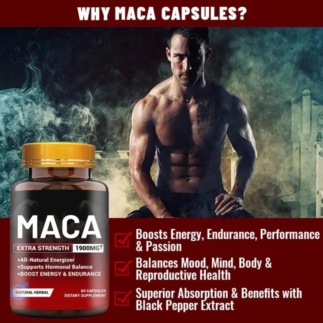 Best price for Maca Extra Strength 1900mg+ Capsules – Natural Energy ...