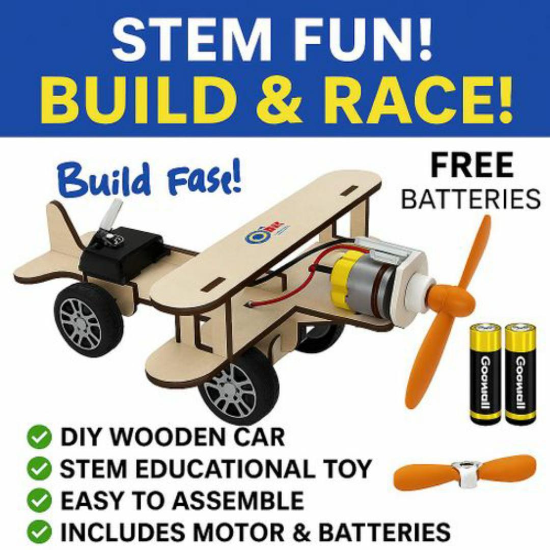 Best price for DIY Wooden Propeller Car Kit – STEM Educational Toy with ...