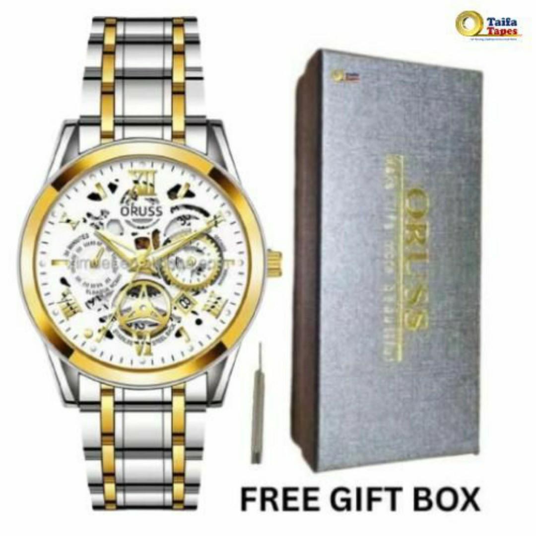 Best price for ORUSS Men's Luxury Skeleton Watch – Roman Numerals ...