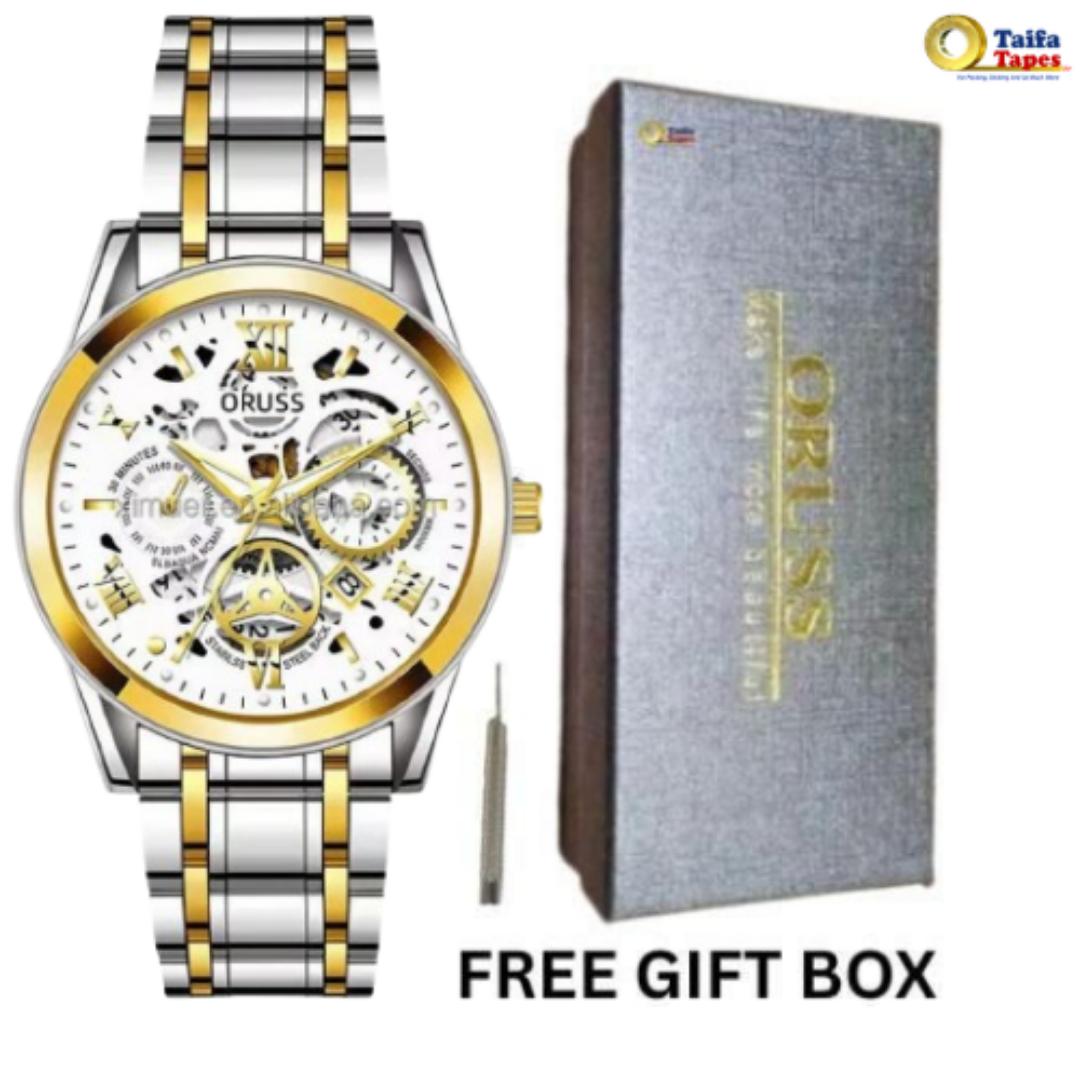 Best price for ORUSS Men's Luxury Skeleton Watch – Roman Numerals ...