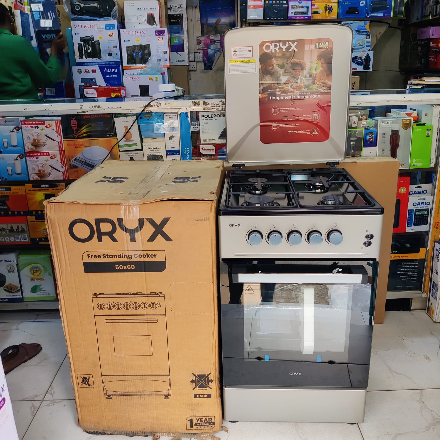 Best price for HOT SALE!! MIKA ORYX 50cm x 60cm, 4 Gas Standing Cooker ...