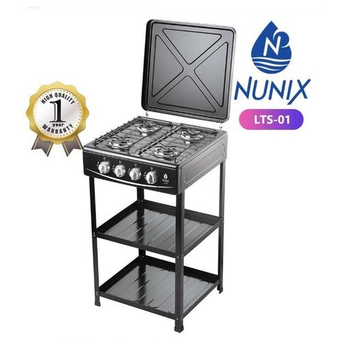 Best price for Nunix Cooker 4-Gas Cooker Plus Shelves Standing LTS-01