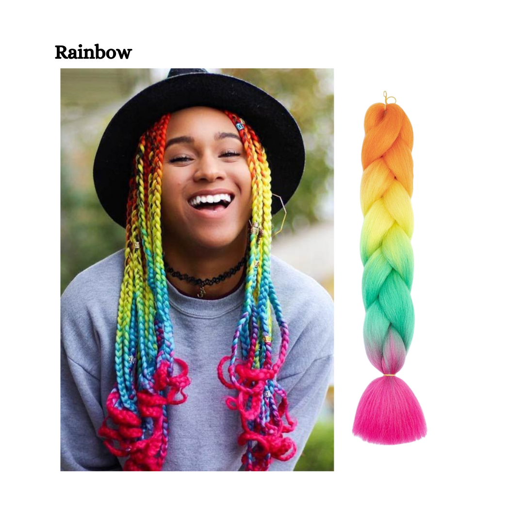 Best price for Rainbow Ombre Braids for Kids for Box Braids Knotless ...