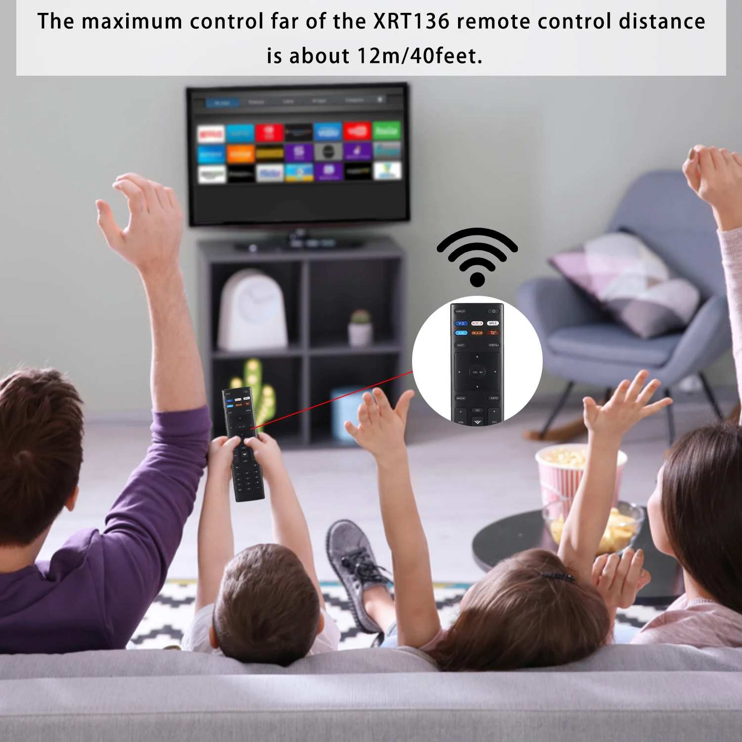 Best price for New Remote Control XRT136 for Vizio Lcd TV D24f-F1 D43f ...