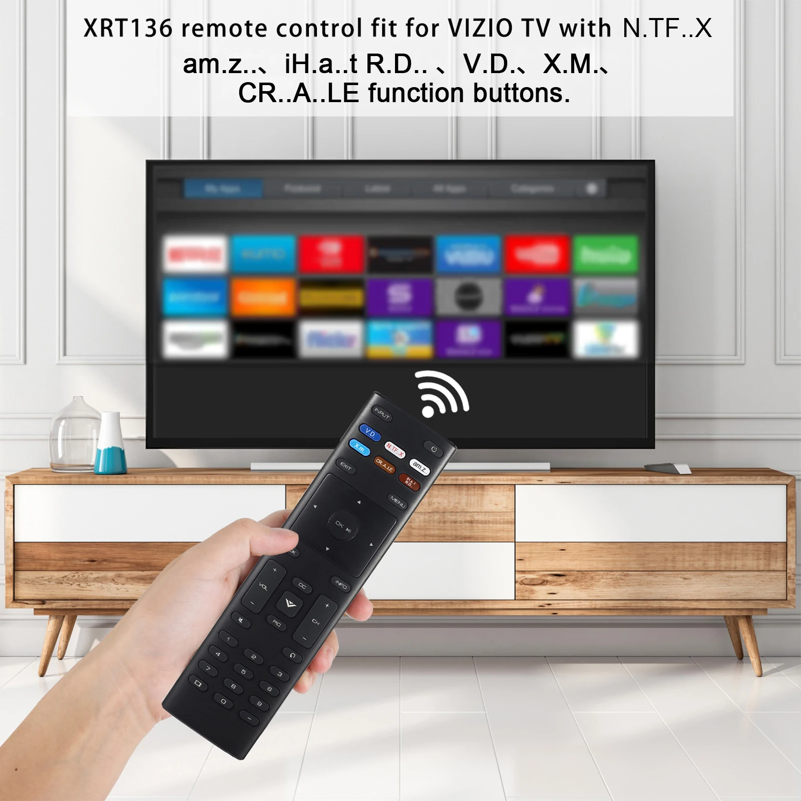 Best price for New Remote Control XRT136 for Vizio Lcd TV D24f-F1 D43f ...