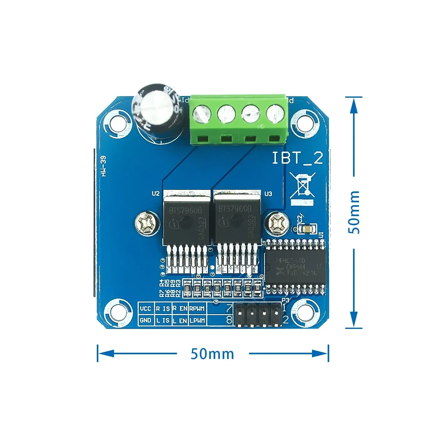 Best price for Double BTS7960 43A H-bridge High-power Motor Driver ...