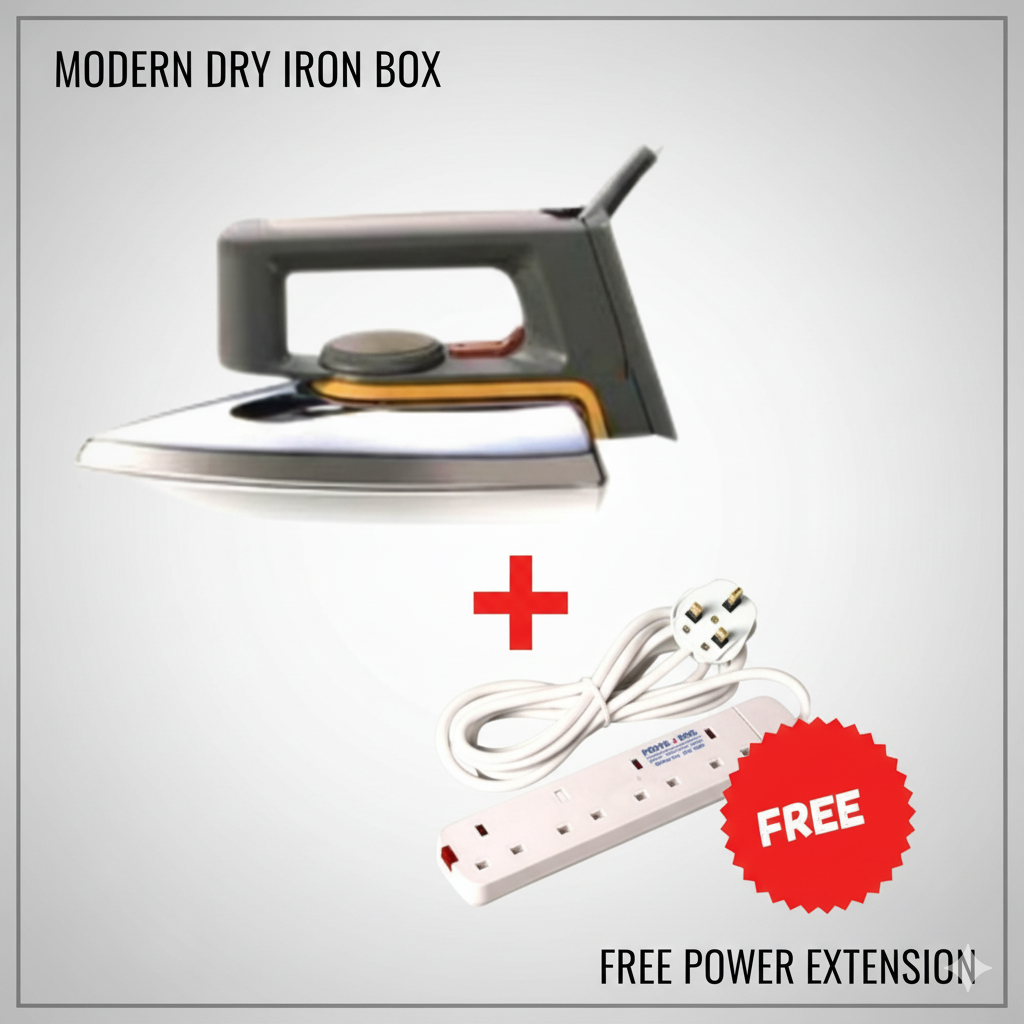 Best price for Dry Iron Box Electric - Pasi ya Umeme with FREE 4-Way ...