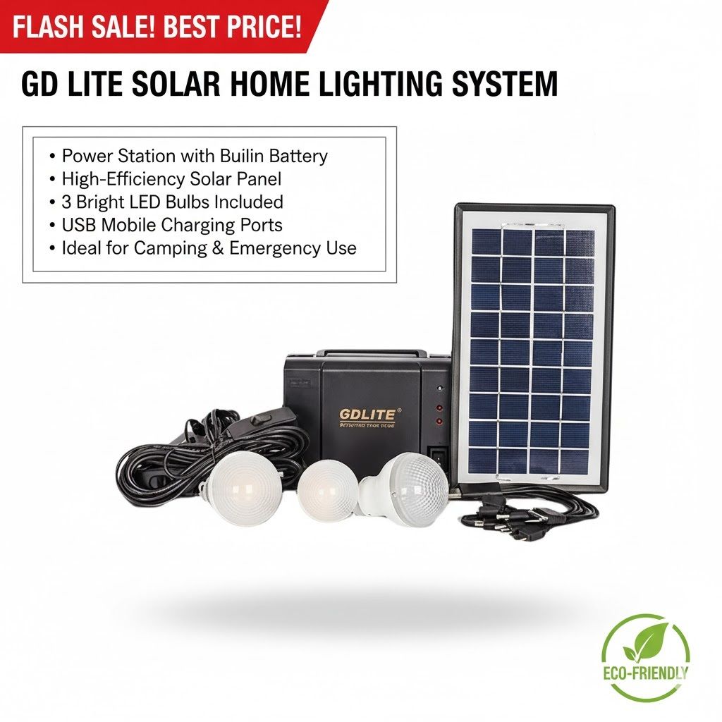 Best price for GD Lite Solar Panel Kit Light Kit with 3 Bulbs & Phone ...