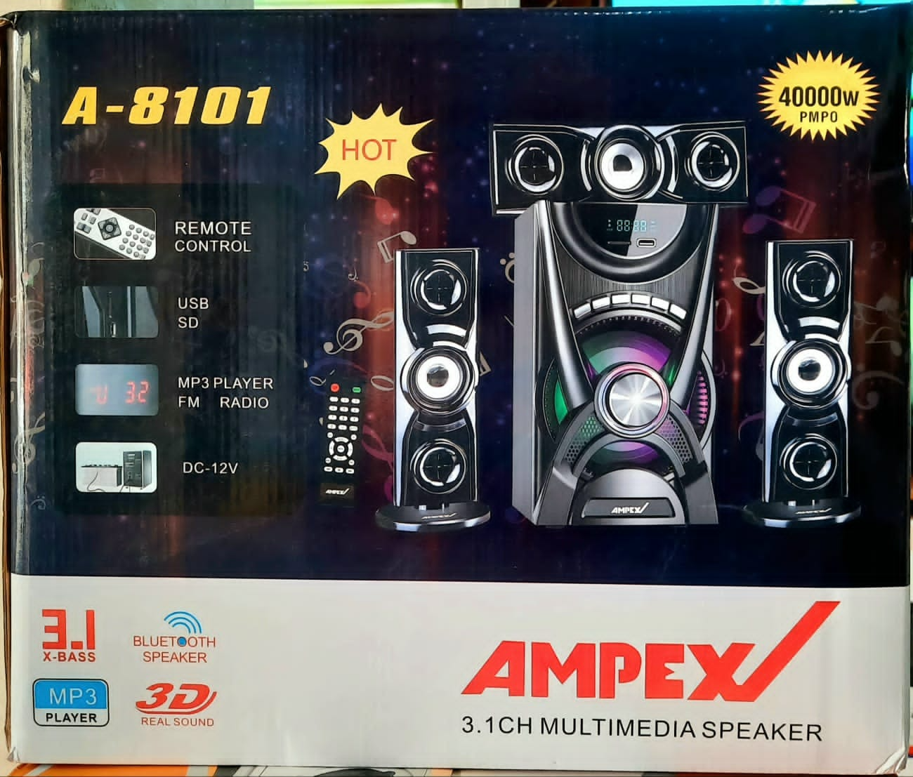 Best price for Ampex A-8101 HOME THEATER SYSTEM 40000W PMPO