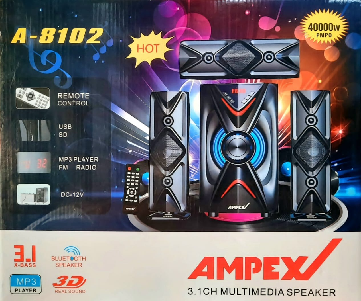 Best price for Ampex A-8102 HOME THEATER SYSTEM 40000W PMPO