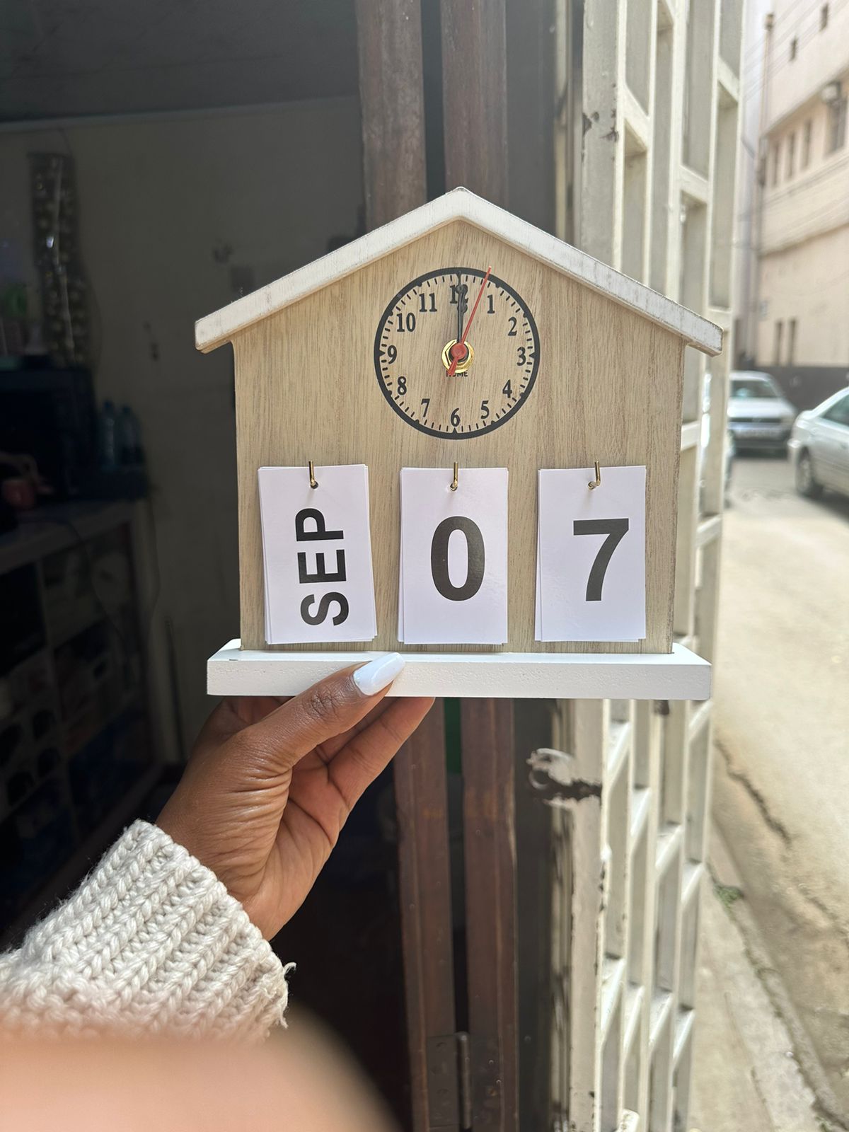 Best price for CALENDER WITH CLOCK. Solid Wood Modern Luxury living ...