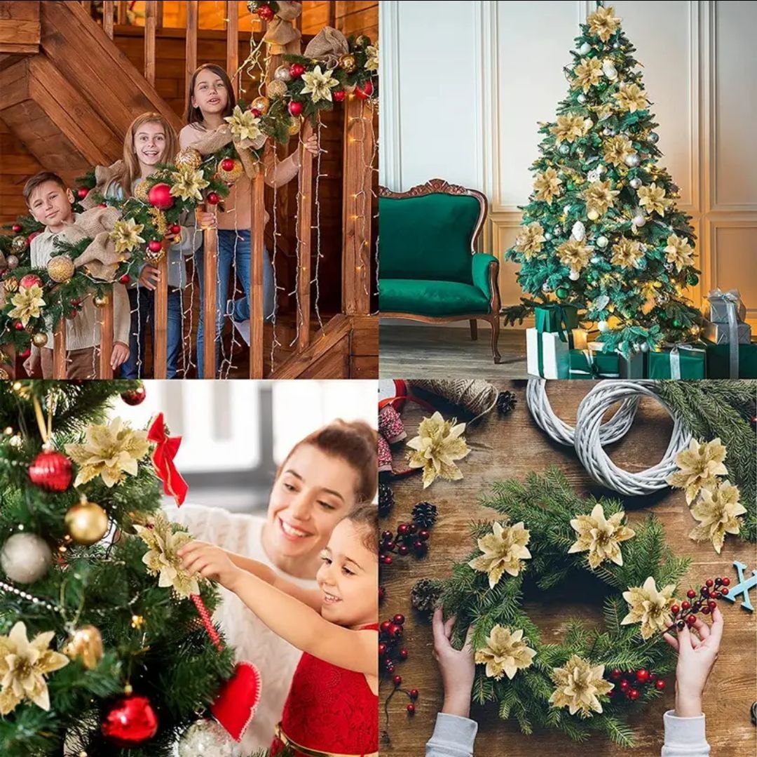 Best price for 4 pcs Christmas tree flakes decor Quality durable ...