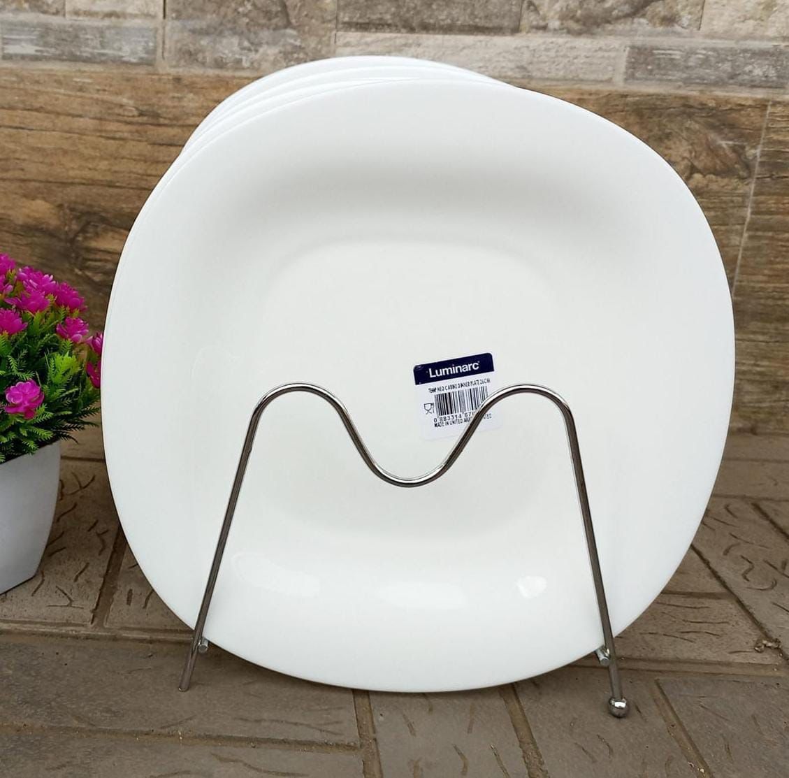 Best price for 6 pc luminac corner plates Color-White 1001099395