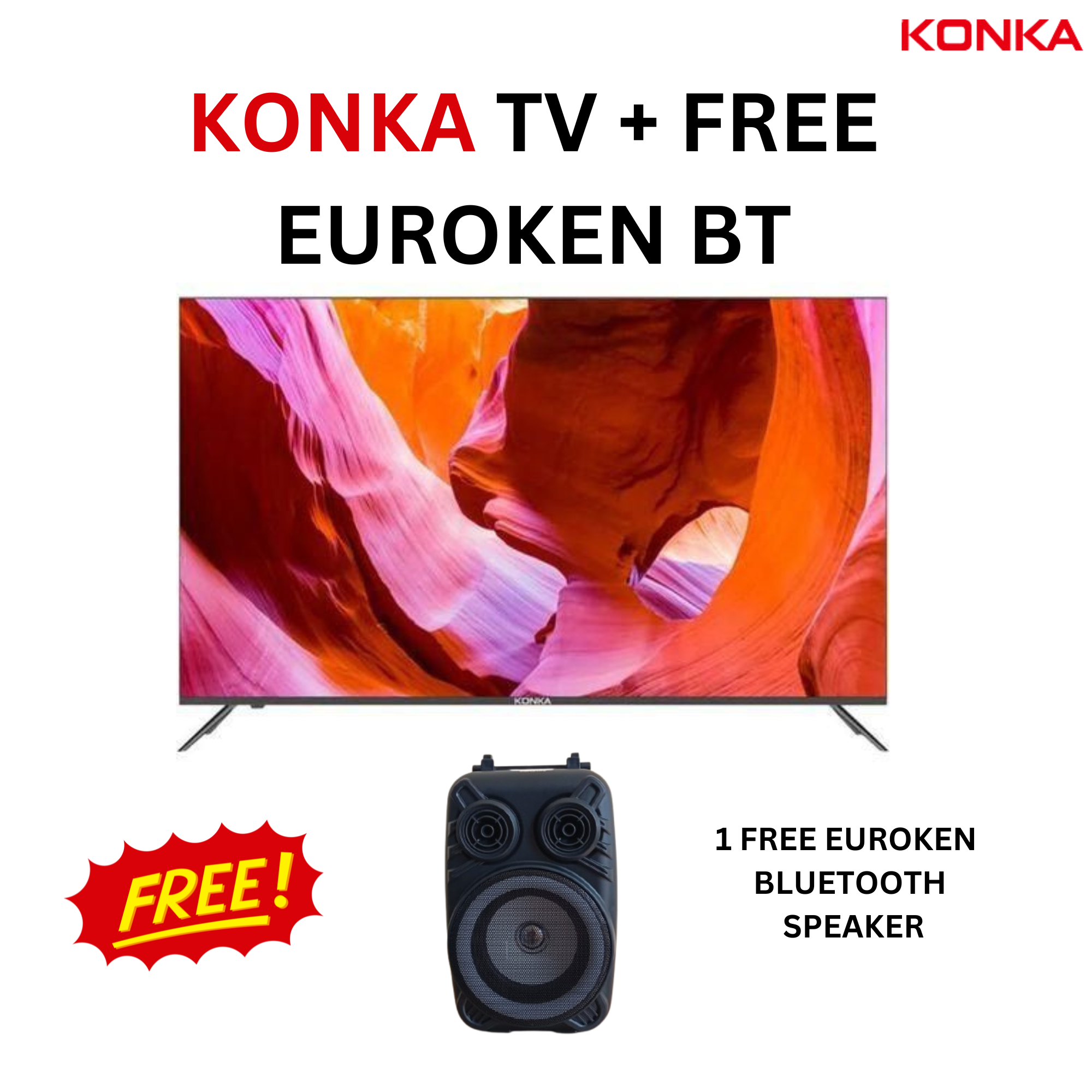 Best price for KONKA FRAMELESS SMART Television FULL HD 1080P ANDROID ...