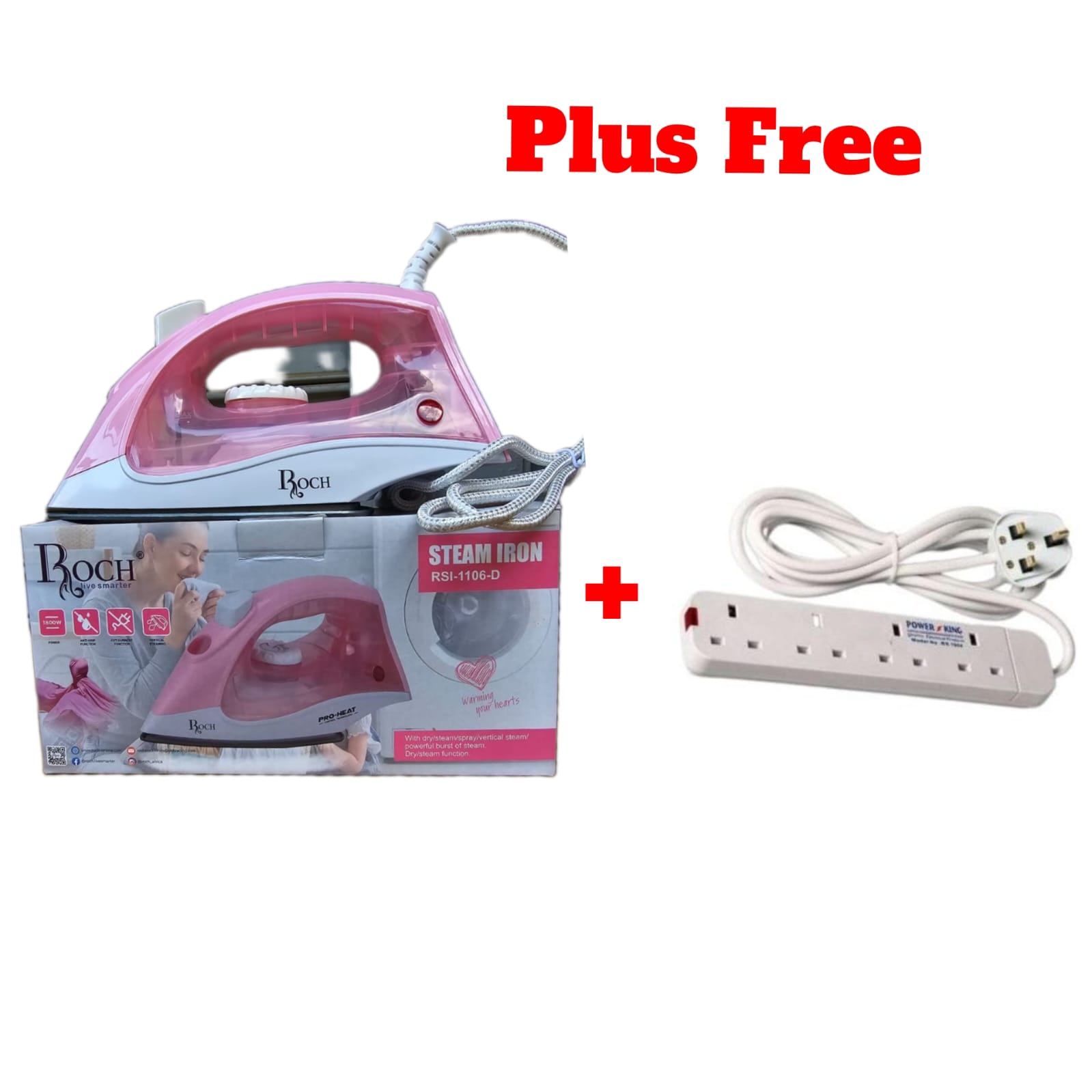 Best price for Roch RSI-1106-D Steam Iron. It has an 1800-watt heating ...