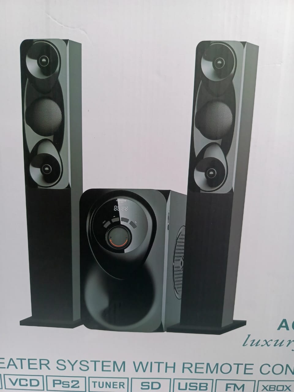 Best price for GLOBALSTAR AC/DC 2.1 CH TALL BOYS SUBWOOFER HOMETHEATRE ...