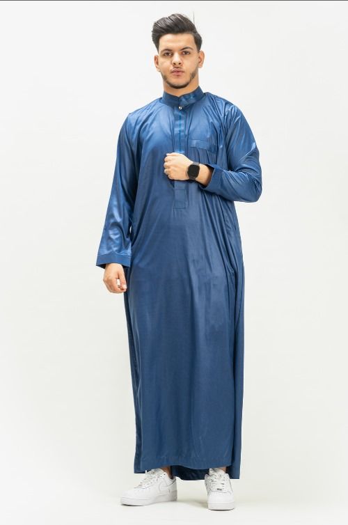 Best price for Qatari Thobe Qamees – Blue kanzu