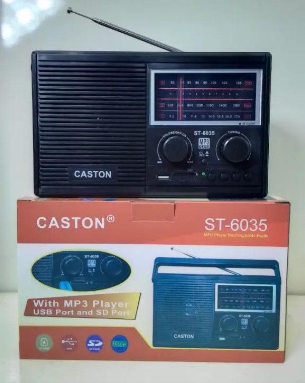 Best price for CASTON ST-6035 PORTABLE RECHARGEABLE FM RADIO WITH MP3 ...