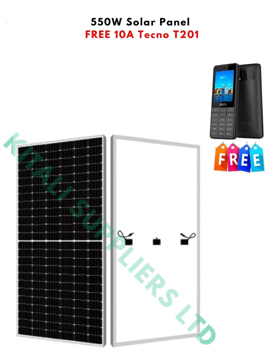 Best price for Buy a 550W solar panel with a FREE Tecno T201 phone ...