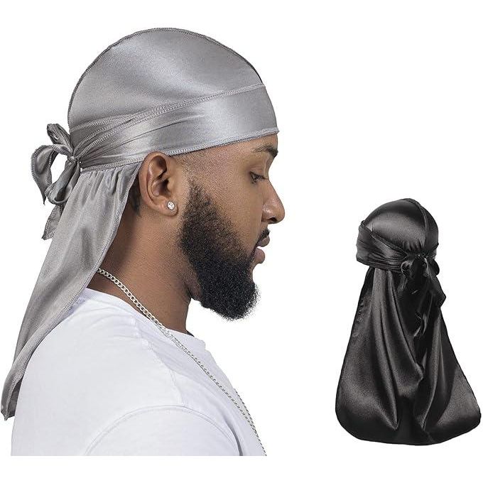 Best price for 2 Pieces Silky Durag Pack for Men Women Waves, Premium ...
