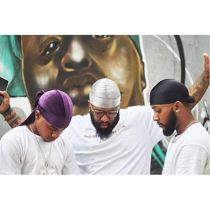 Best price for 2 Pieces Silky Durag Pack for Men Women Waves, Premium ...