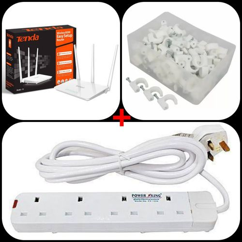 Best price for tenda N300 300 Mbps Wireless WiFi Router+CABLE CLIPS+ ...