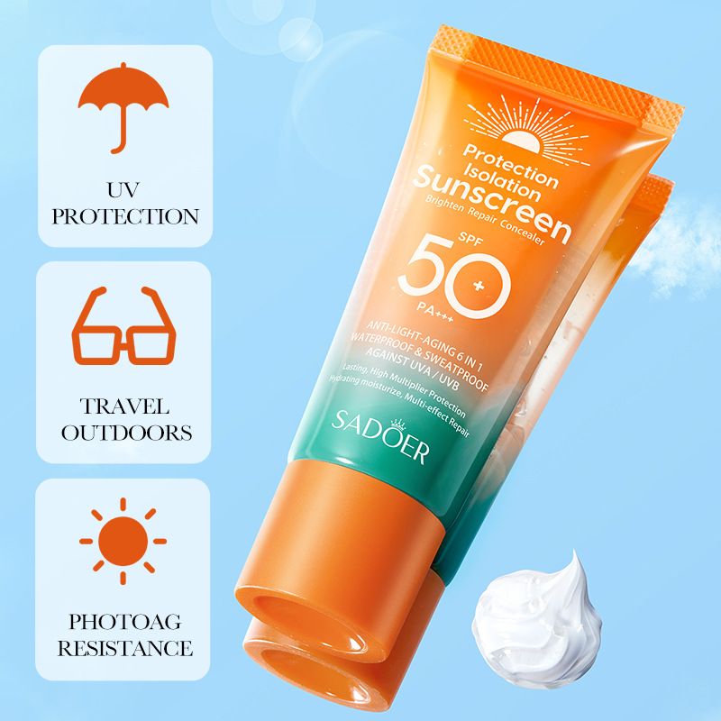 Best price for SADOER SPF50+ Sunscreen For Face Protector Solar ...