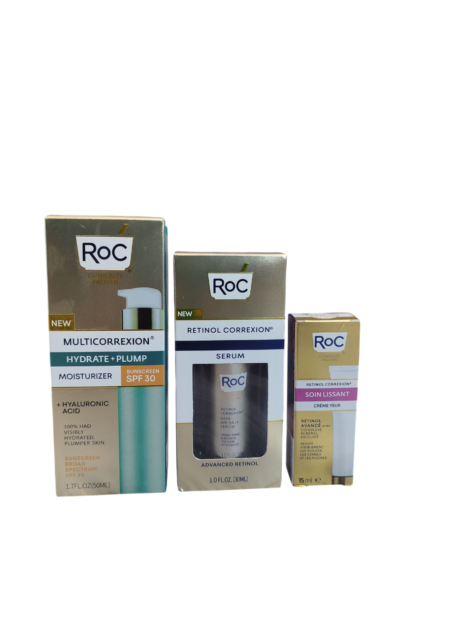 Best price for Roc Hyaluronic Acid Moisturizer + Retinol Face Serum ...