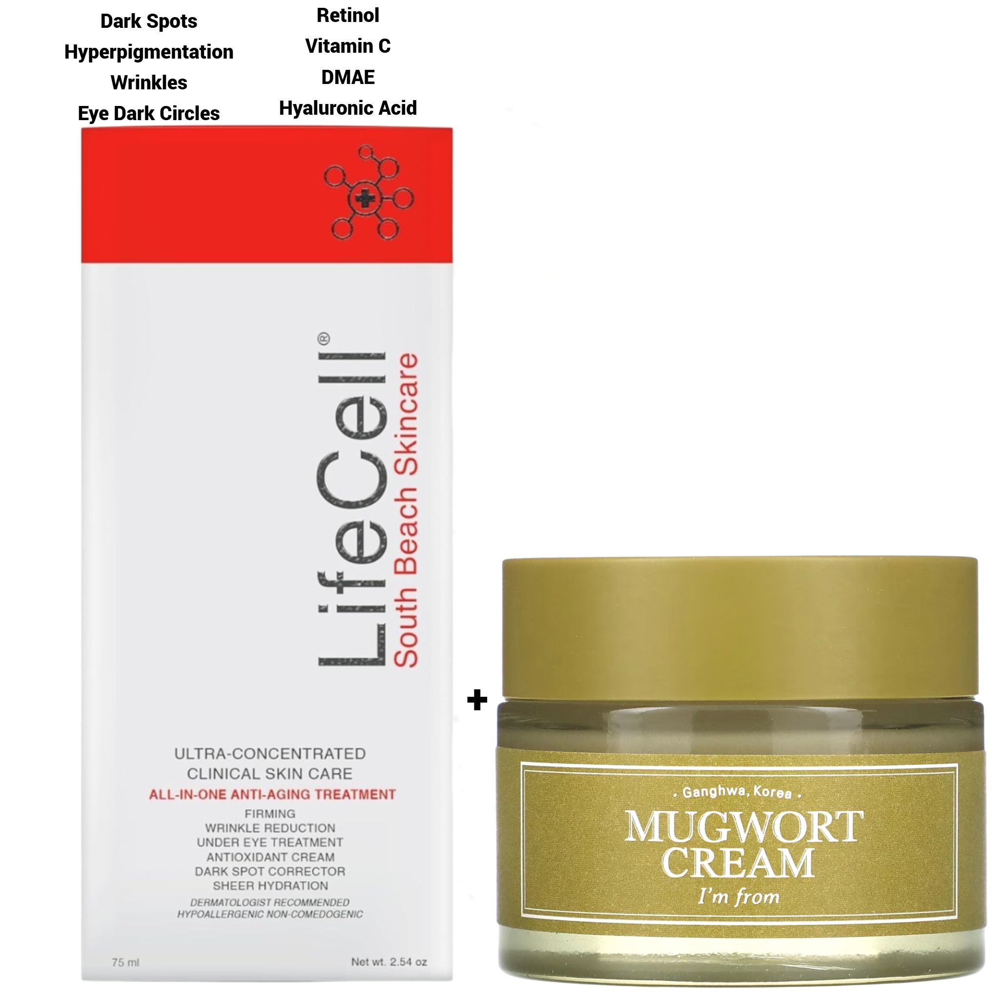 Best price for I'm From Mugwort Cream + LifeCell Vitamin C, Retinol ...
