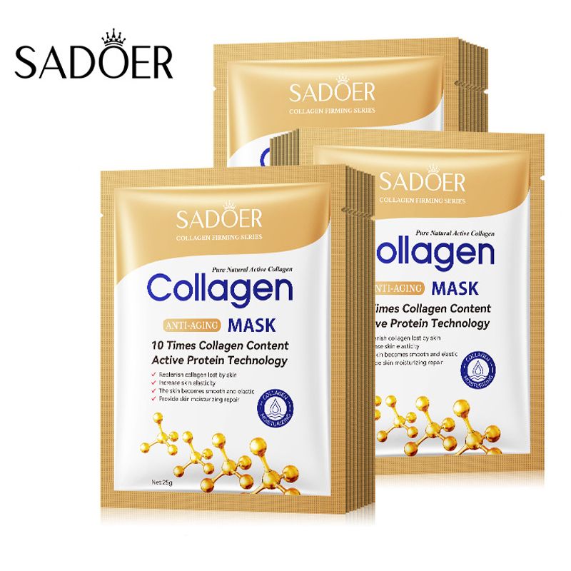 Best price for SADOER 5pcs set Collagen Face Mask Firming Moisturizing Repair Brightening ...