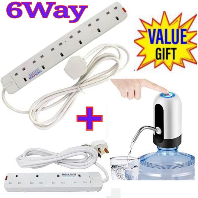 Best price for Power King 6Way> Power Extension Socket 3m Cable In 6 ...