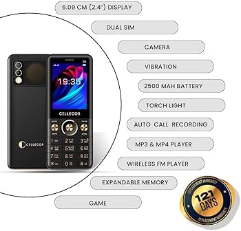 Best price for CELLECOR D6 Dual Sim GSM Feature Phone with Big Battery ...