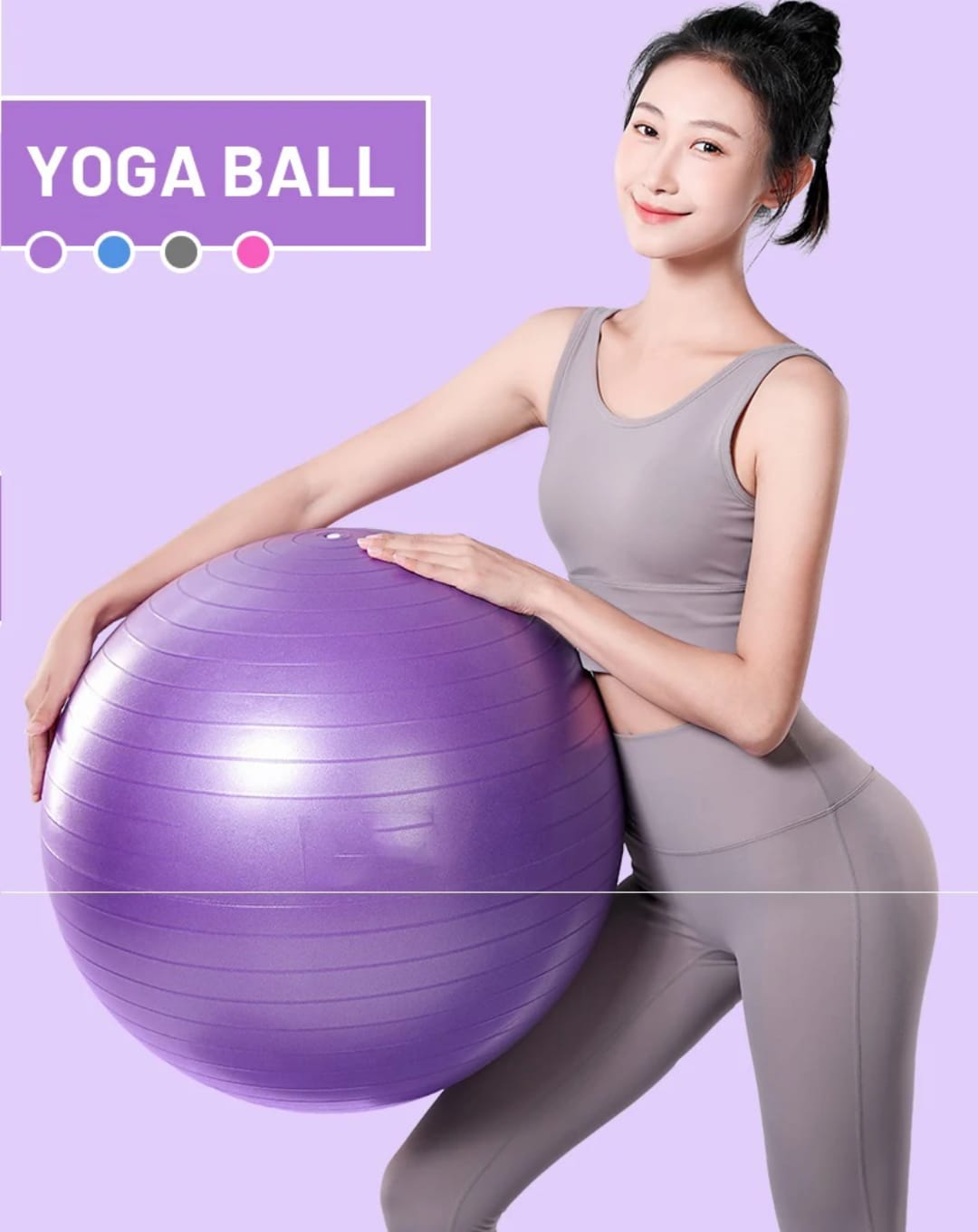 Best price for Fitness Yoga Ball with Pump Color-Multicolor Size-as ...