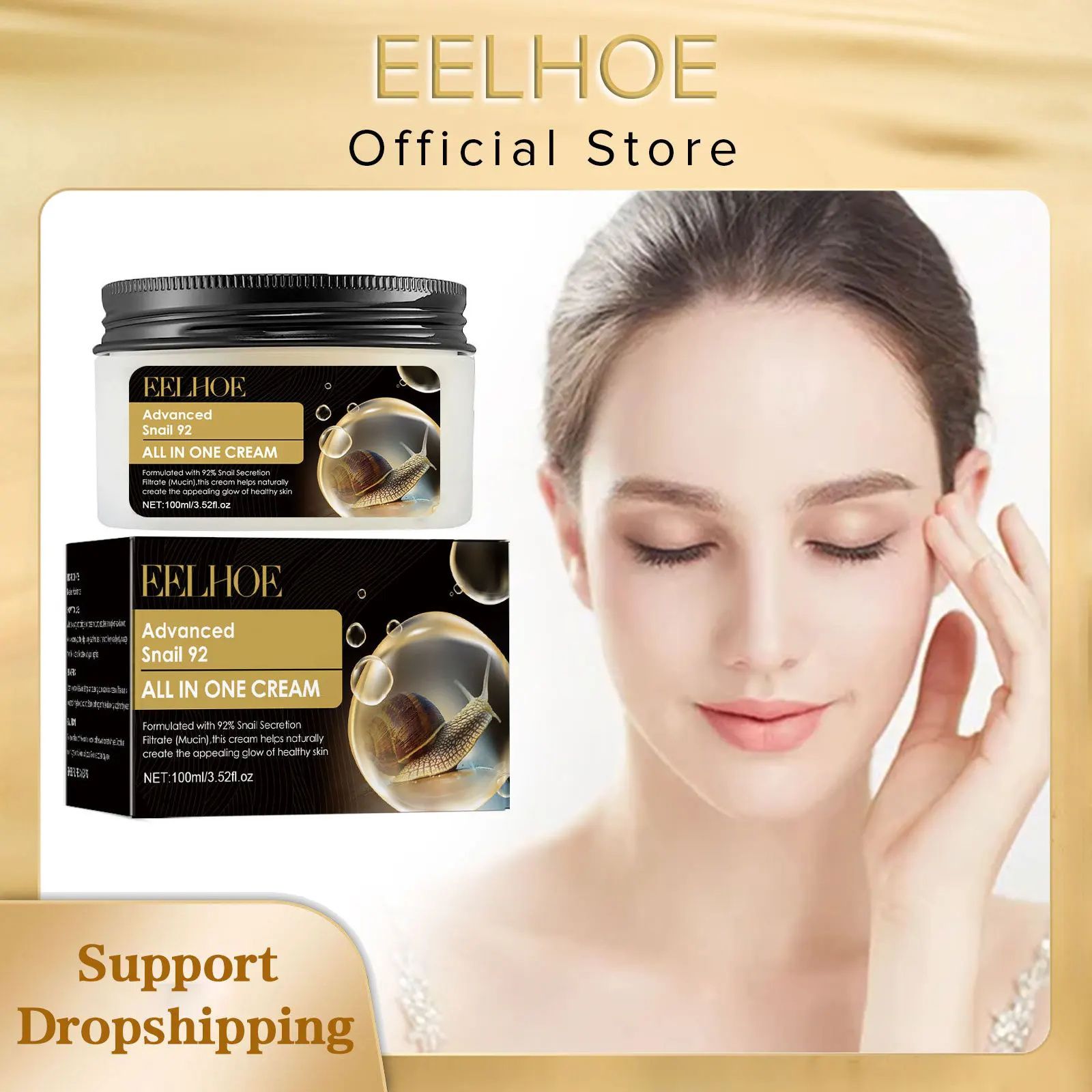 Best price for Snail Face Cream Anti Redness Pimple Removal Shrink Pores Repair Sensitive Skin ...