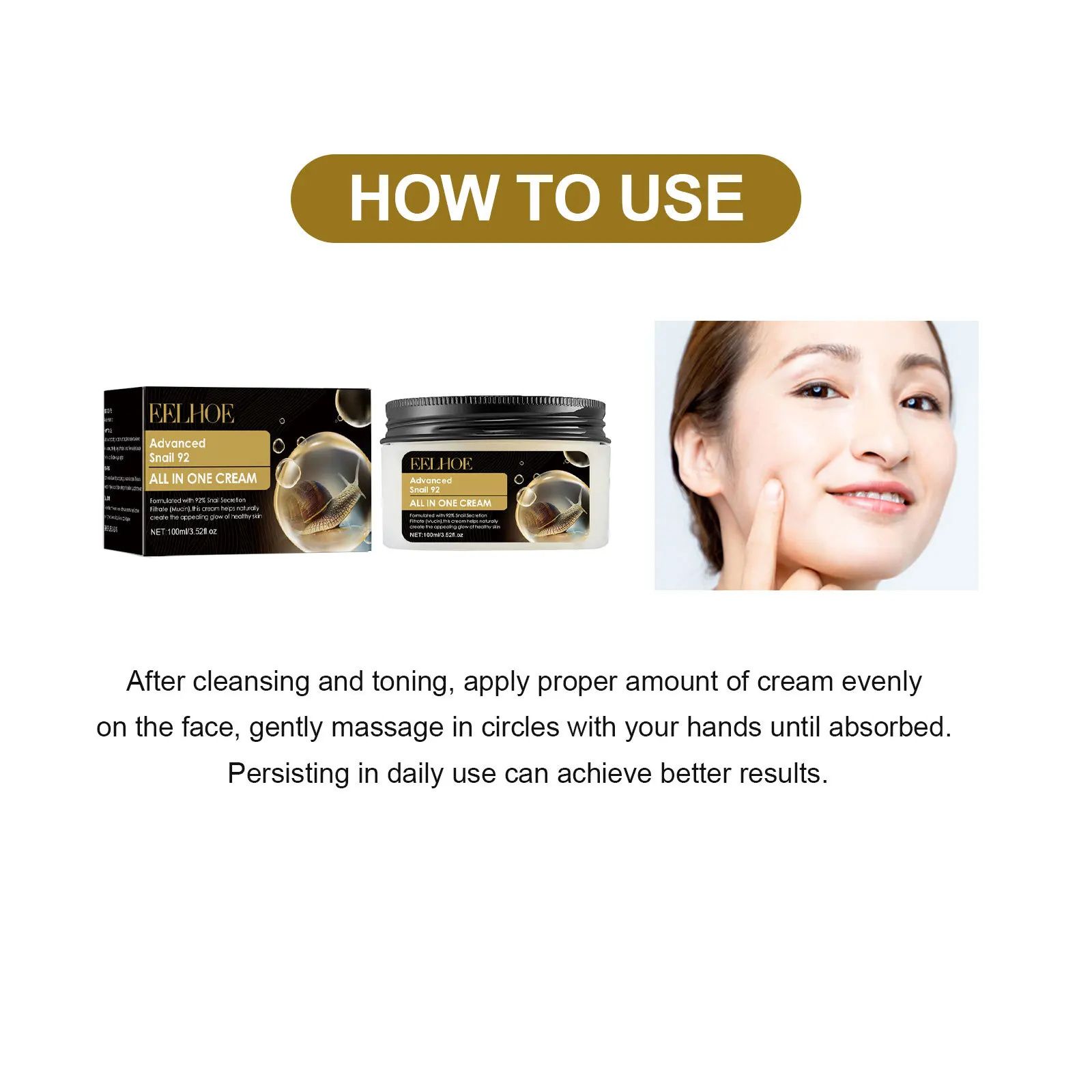 Best price for Snail Face Cream Anti Redness Pimple Removal Shrink Pores Repair Sensitive Skin ...