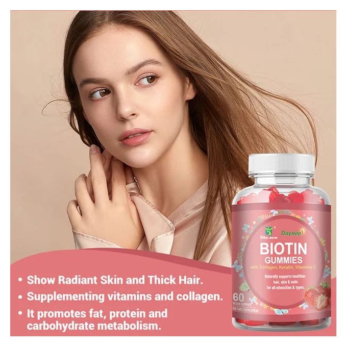 Best price for Daynee Biotin Gummies With Collagen, Keratin & Vitamin C
