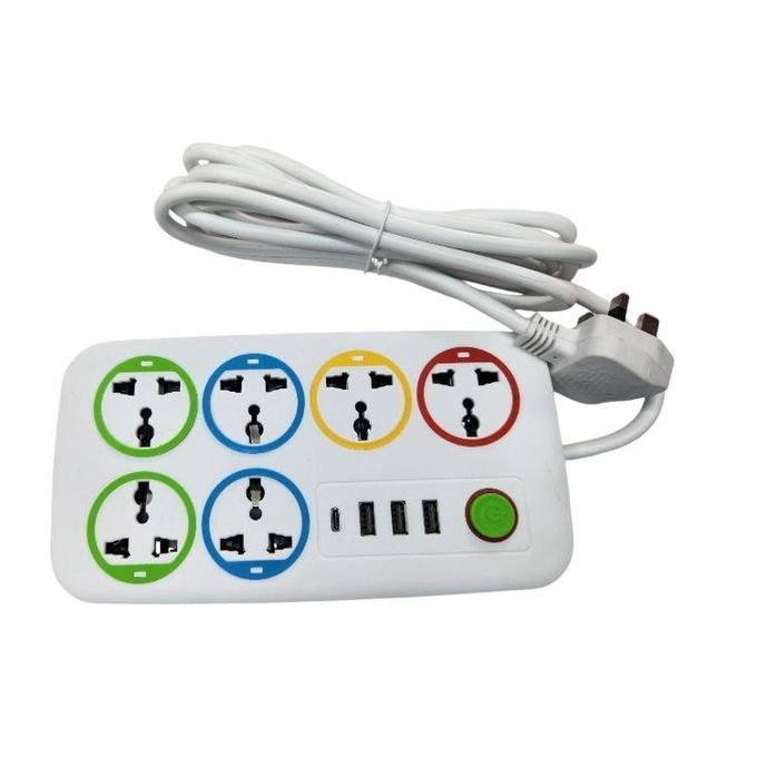 Best price for Astra 6 way slots Power Extension with 4 USB Ports ...